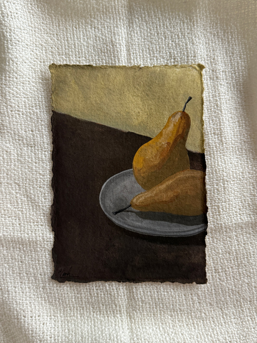 pears on a plate – vonh's palette